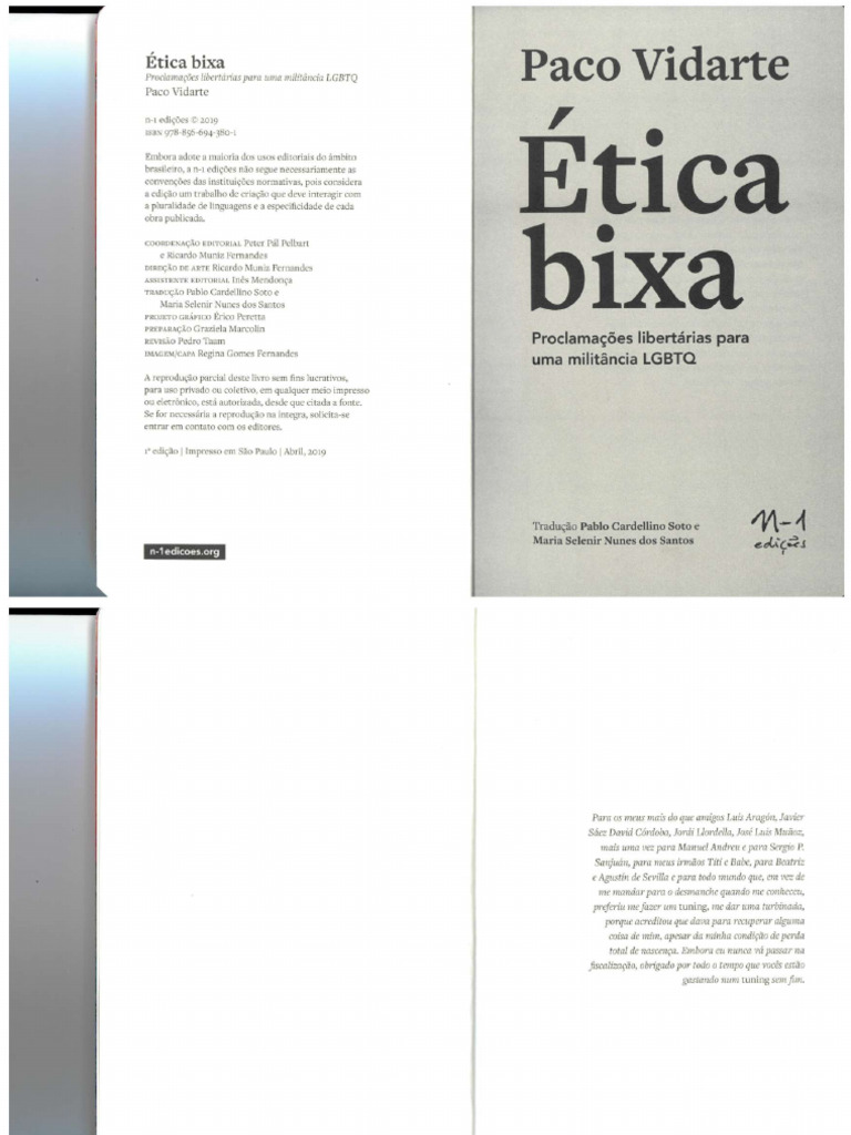 Paco Vidarte Etica Bixa Compressed | PDF