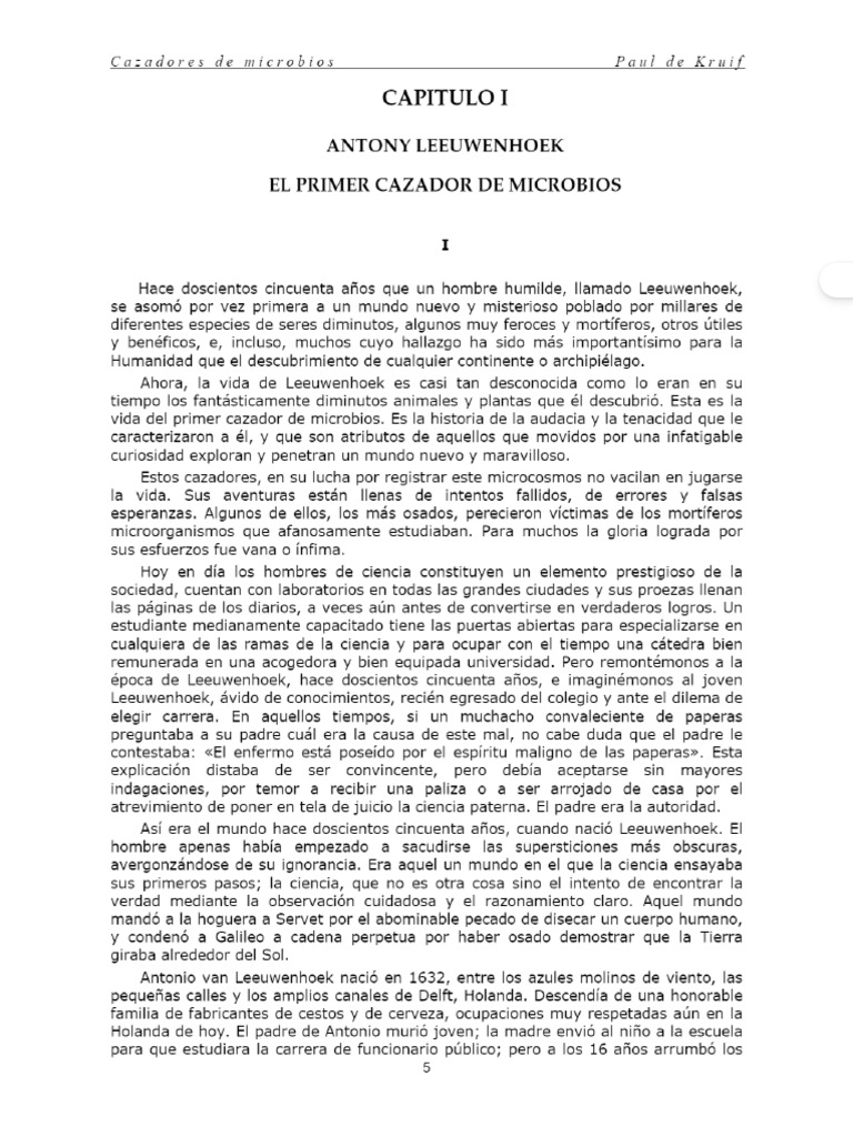 Libro - (Kruif, Paul De) - Cazadores de Microbios (Español) - 1 ...
