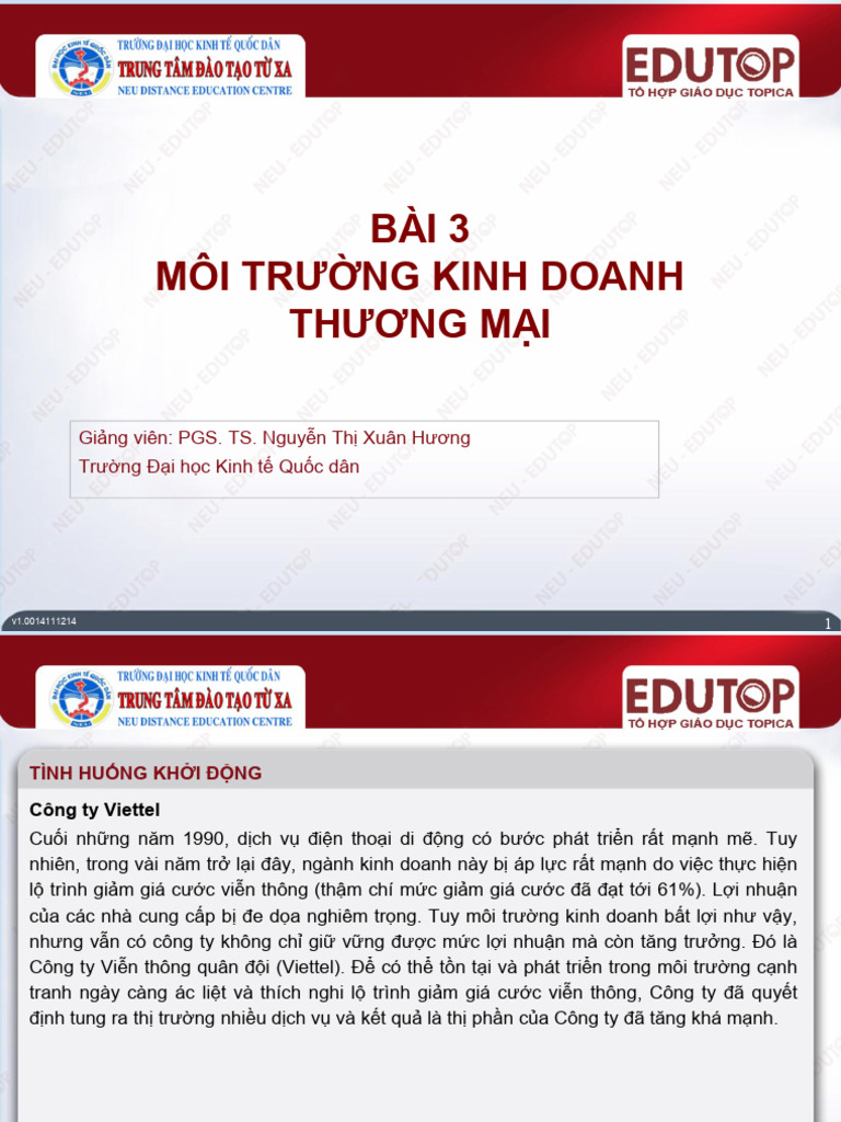 C3 Môi Trư NG KDTM | PDF