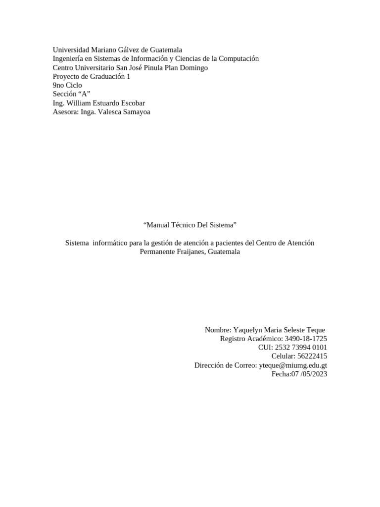 Manual Tenico | PDF | Mi sql | Php