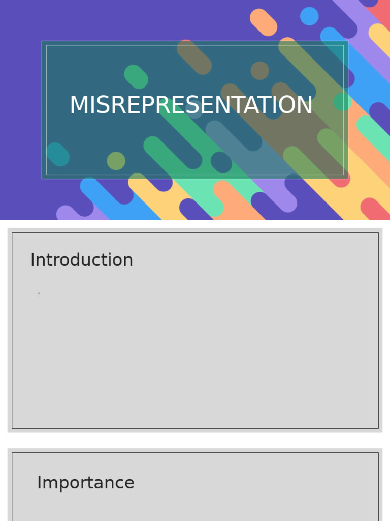 Misrepresentation | PDF