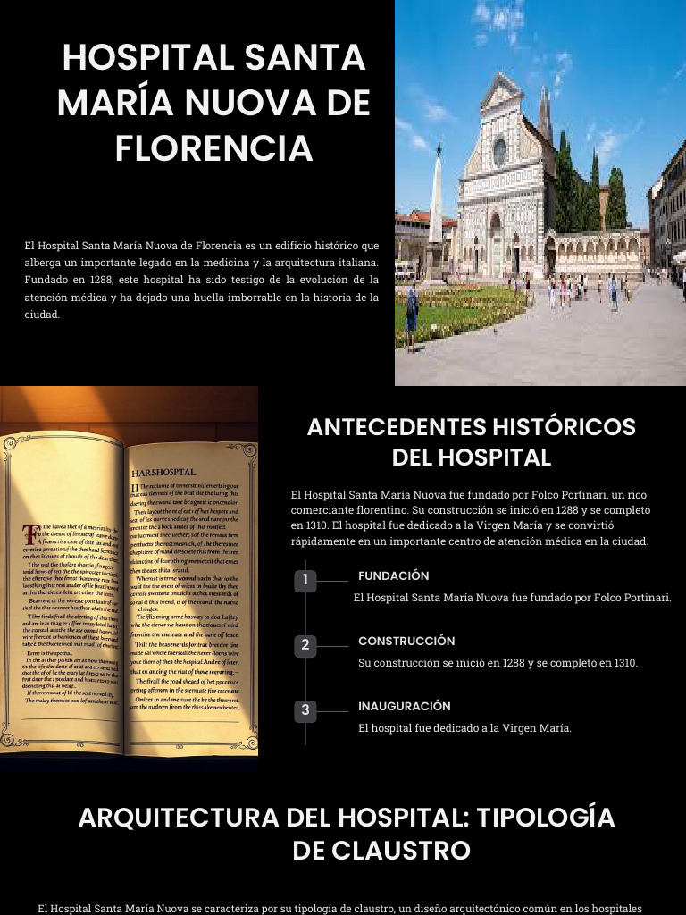 Hospital Santa María Nuova: Historia y Arquitectura | PDF