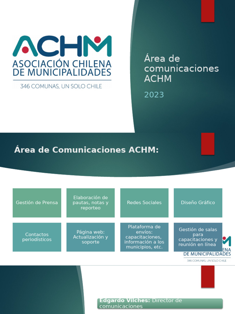 Equipo Comunicaciones ACHM 2023 | PDF | Medios de comunicación) | Red ...
