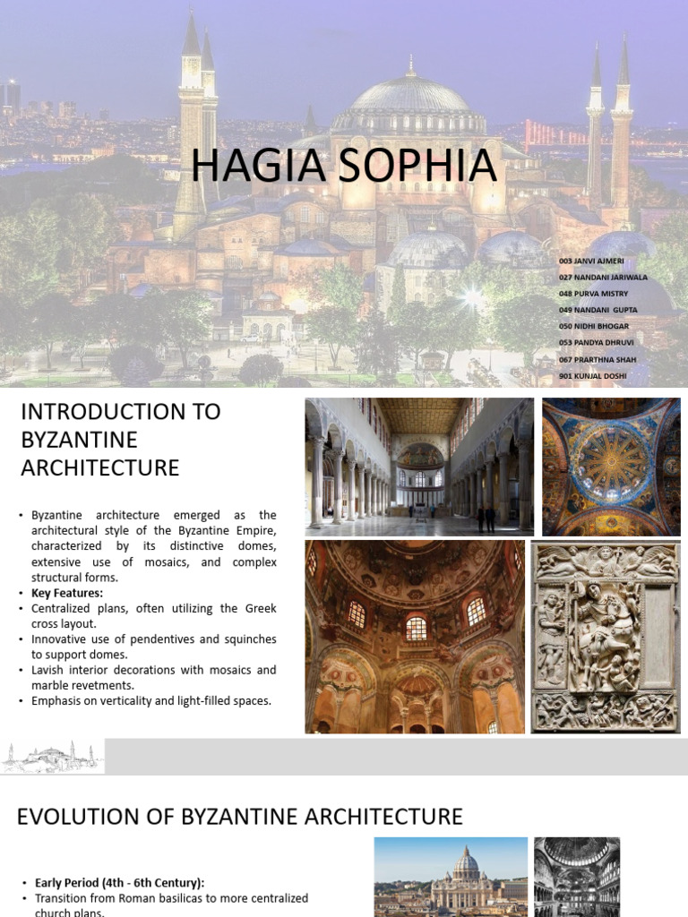 Hagia Sophia: A Byzantine Marvel | PDF | Dome | Mosaic