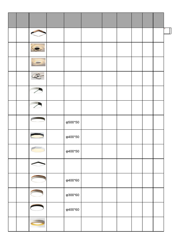 LAMPARAS DE TECHO PZ - PDF ABRIL 2025 | PDF