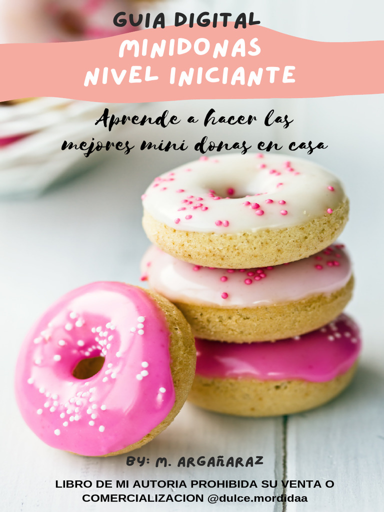 Recetas de Mini Donas en Casa | PDF | Chocolate | Mantequilla
