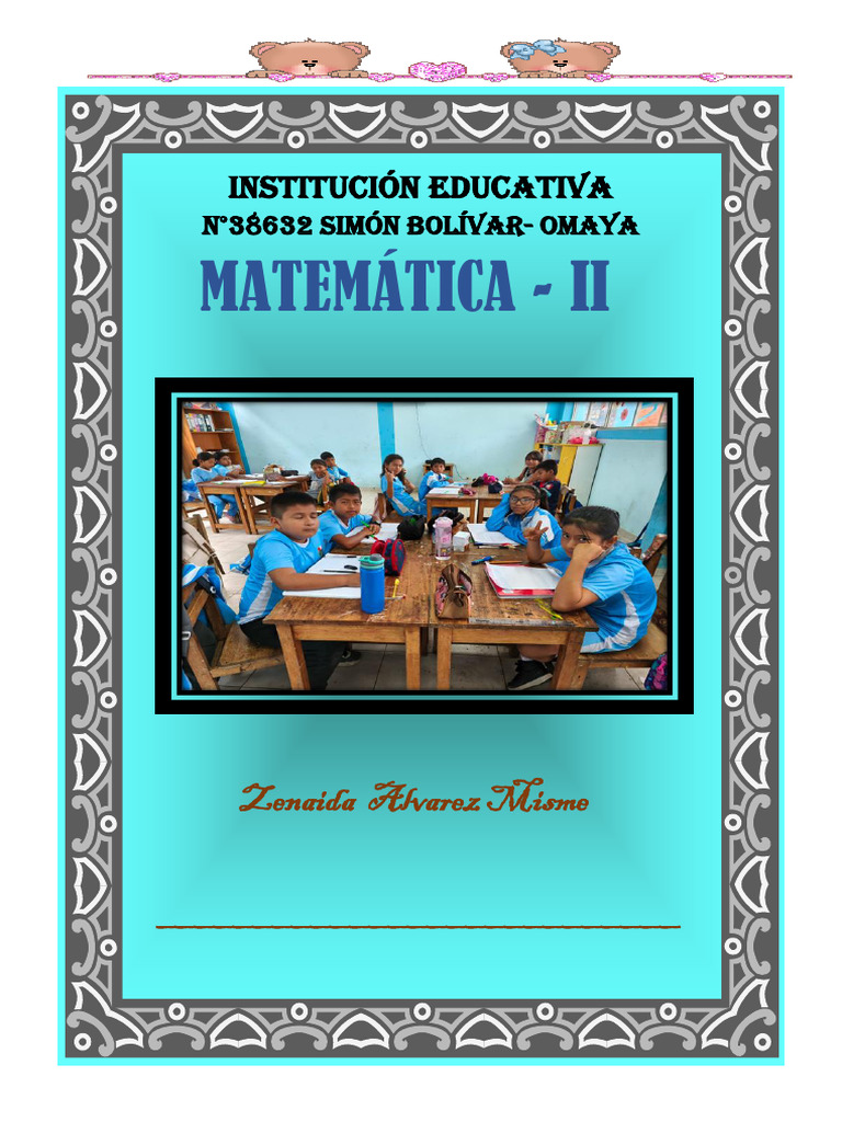 Carátula de Matemática 5° Grado 2025 | PDF