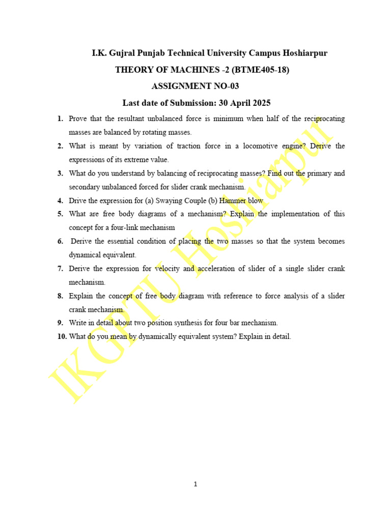 TOM-2 3rd Assignment | PDF