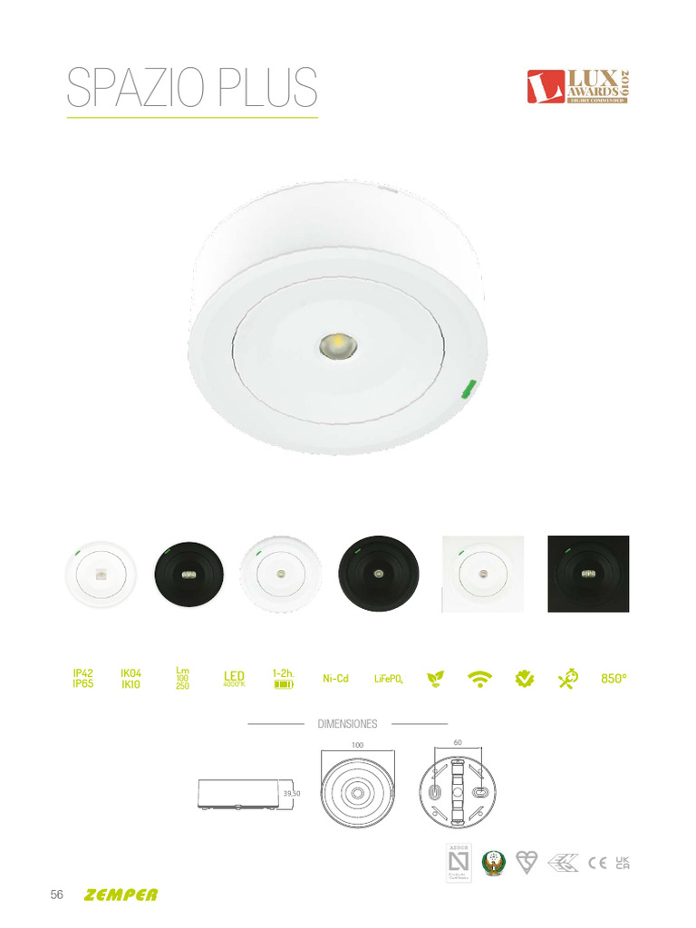 Zemper Tarifa Tecnica Spazio Plus | PDF