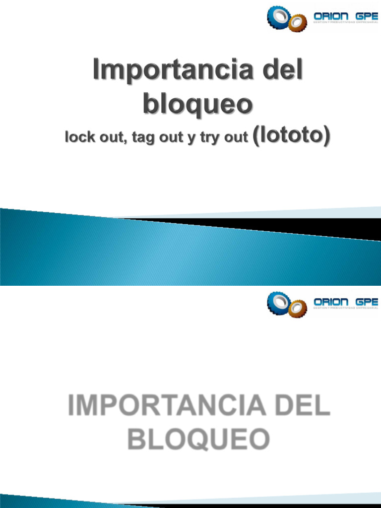 Importancia Del Bloqueo | PDF