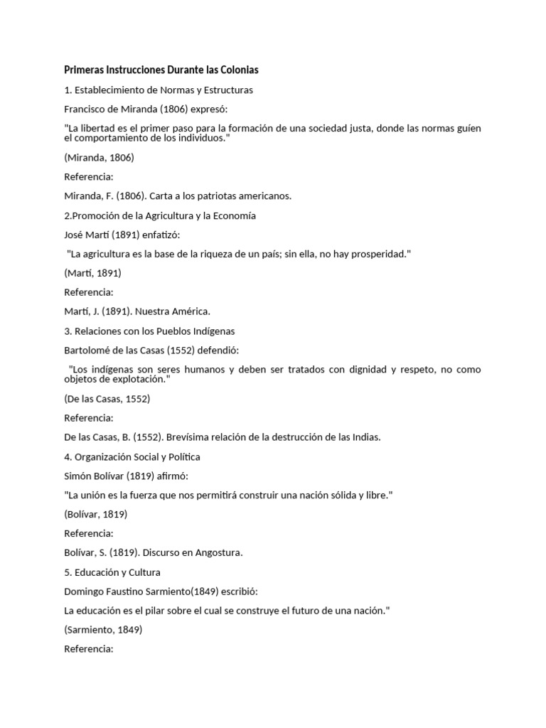 Instrucciones Coloniales y Pueblos Indígenas | PDF