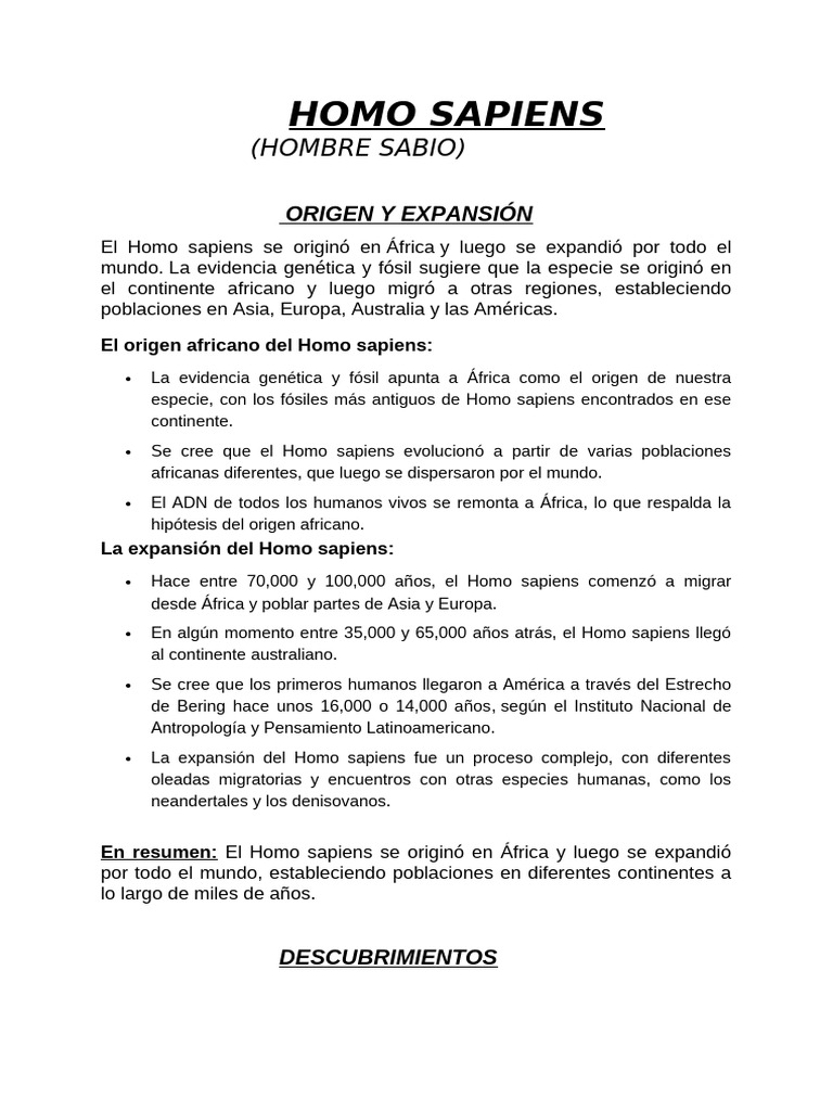 Hommo Sapiens Fechi | PDF | Humano | Homo