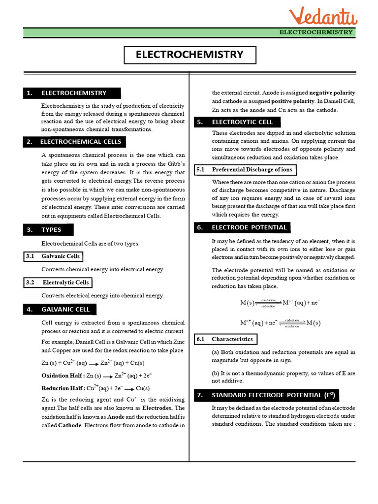 Understanding Electrochemical Cells | PDF | Electrochemistry | Redox