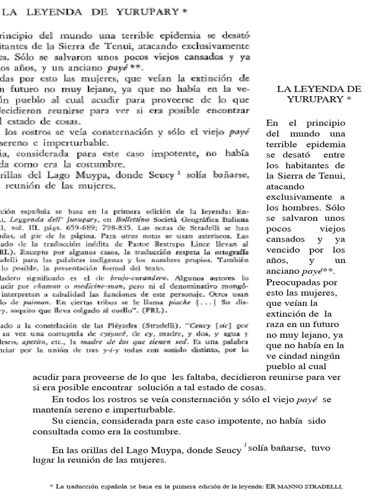 La Leyenda de Yurupary: Origen y Mitos | PDF