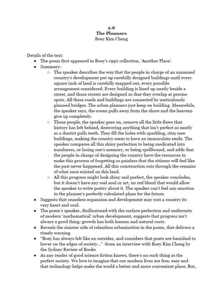 11th English The Planners | PDF | Poetry | Metre (Poetry)