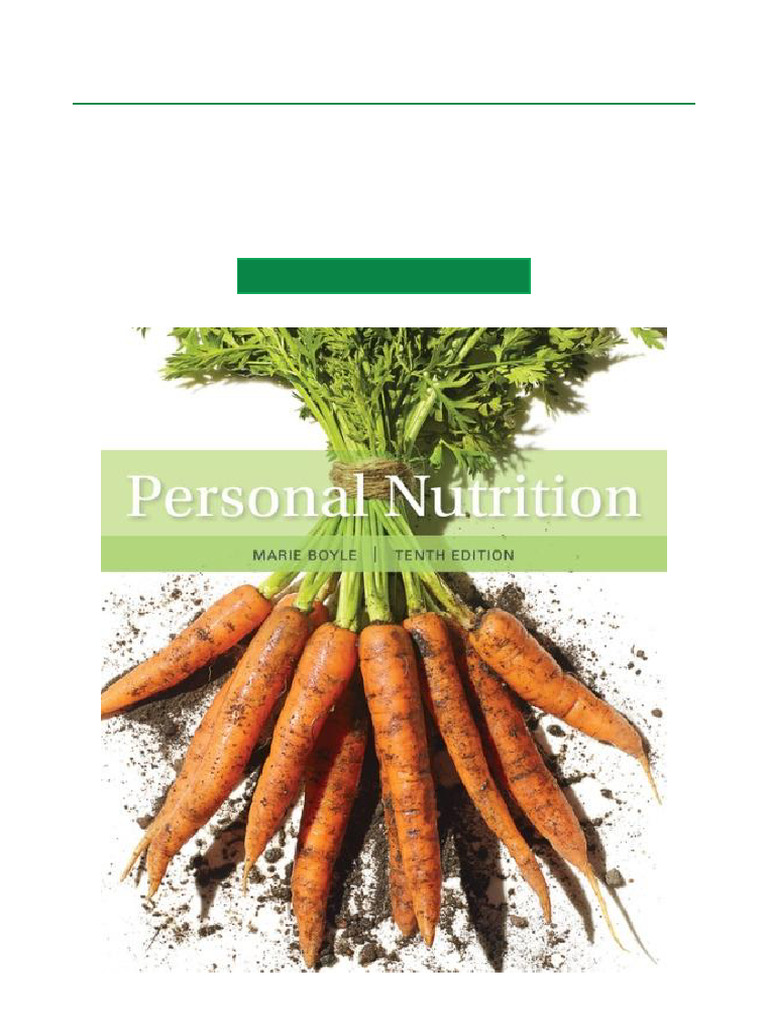 Personal Nutrition 10th Edition PDF Download | PDF | Foods | Nutrients