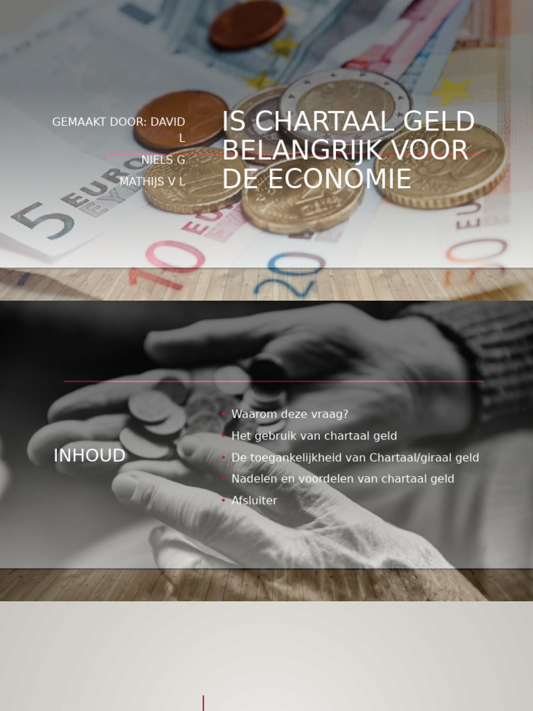 Is Chartaal Geld Belangrijk Voor de Economie1 | PDF