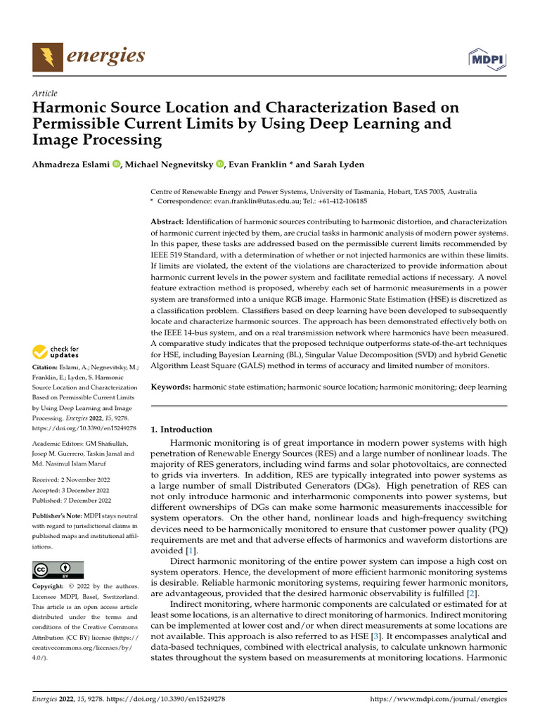 Harmonic Source Location and Characterization Based On 2022 | PDF | Kalman Filter | Least Squares
