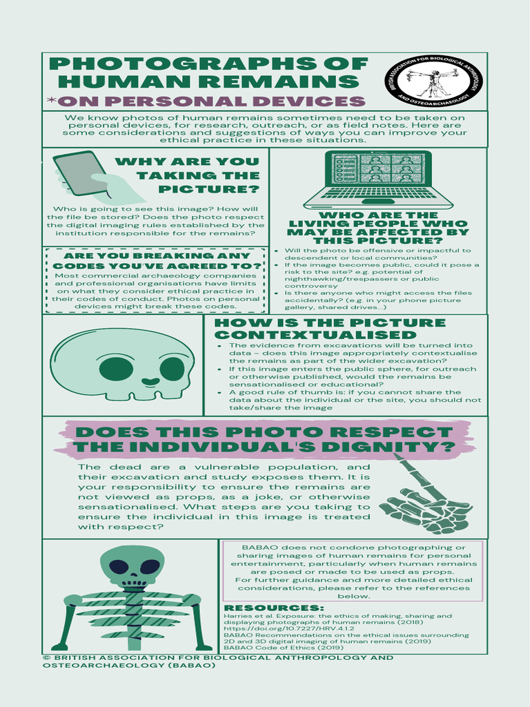Ethical Guidelines for Photographing Human Remains | PDF