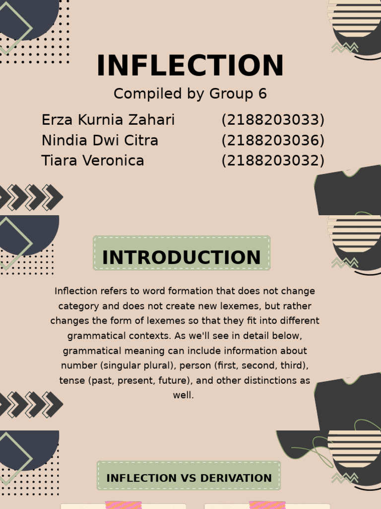 Understanding Inflection in English | PDF | Grammatical Number | Word