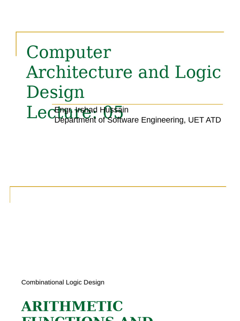Lecture 5 (Engr. Irshad Hussain) | PDF | Theoretical Computer Science | Mathematics