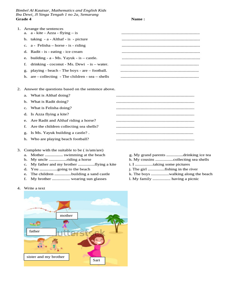 Grade 4 - Having A Picnic | PDF