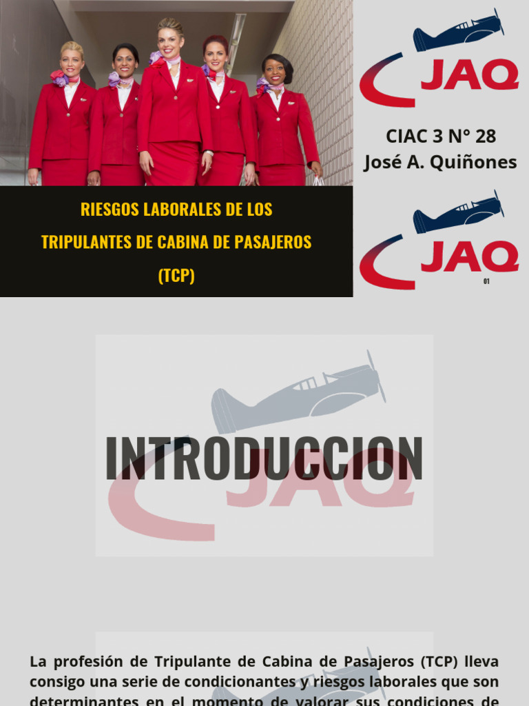 Riesgos Laborales Del Tripulante de Cabina | PDF | Aeropuerto ...
