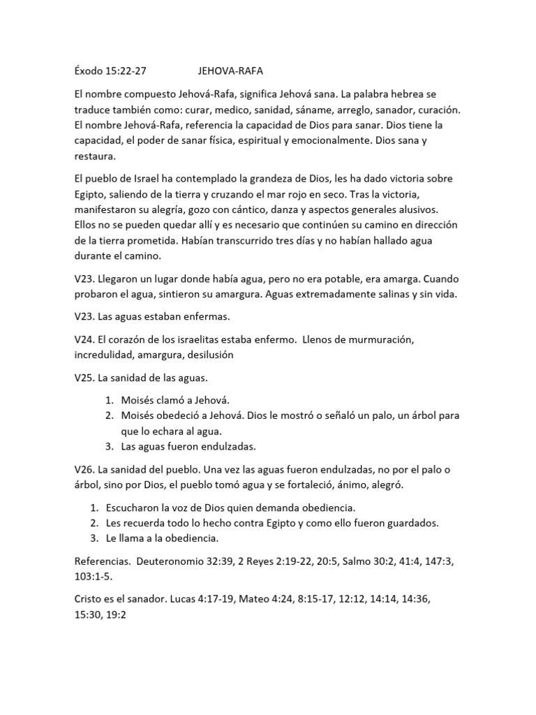 Jehova Rafa | PDF