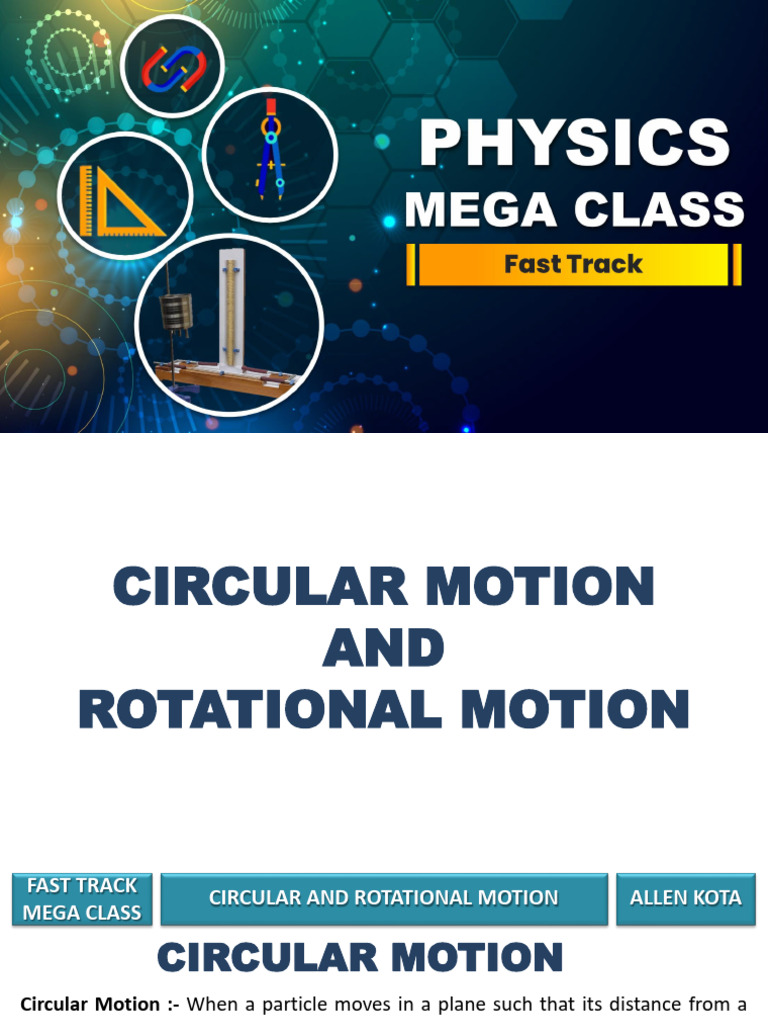 Circular Motion and Rotational Motion | PDF | Acceleration | Spacetime