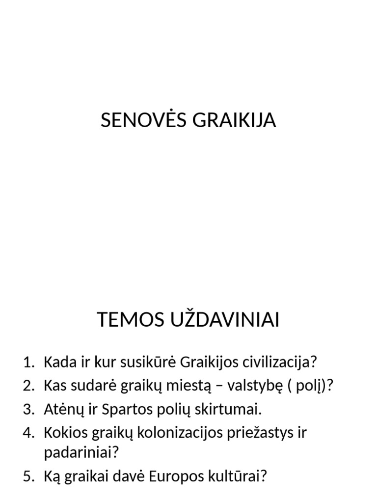 Senoves Graikija | PDF