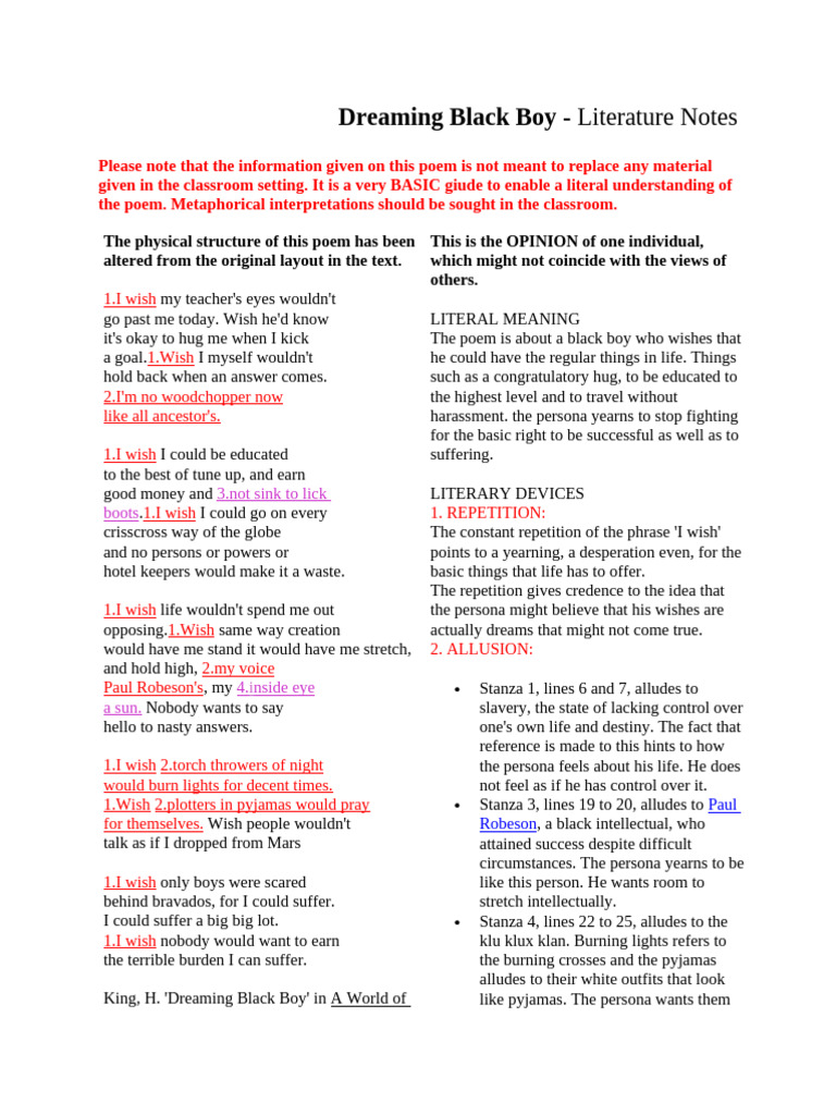 Dreaming Black Boy A Stones Throw | PDF