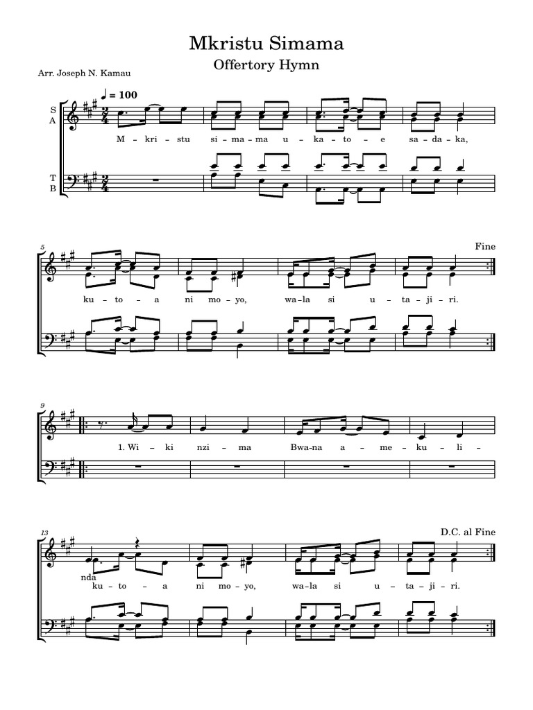 Mkristu Simama | PDF