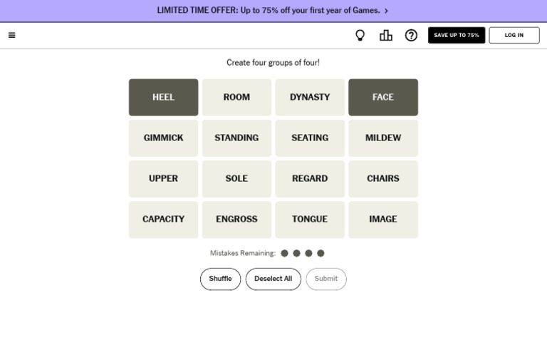 New York Times Connection Game Groups | PDF