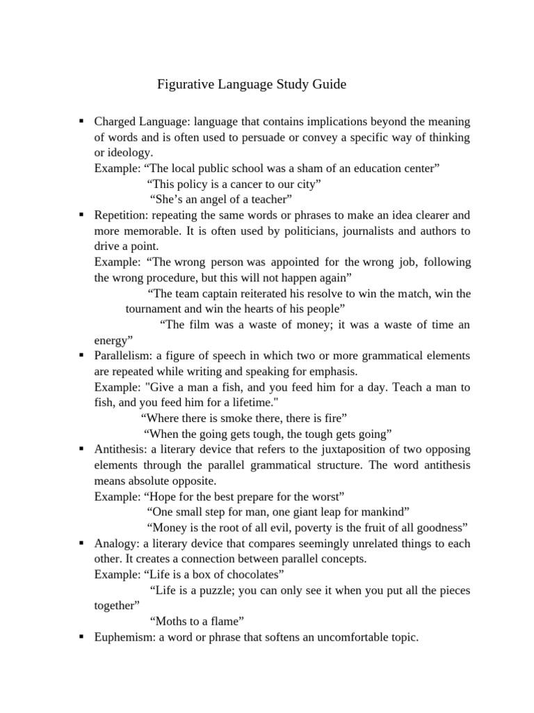 ELA Study Guide | PDF