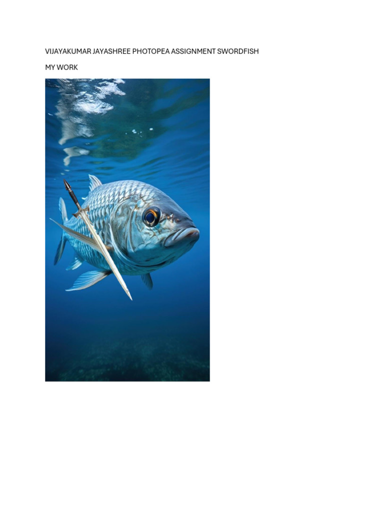 Vijayakumar Jayashree Photopea Assignment Swordfish | PDF