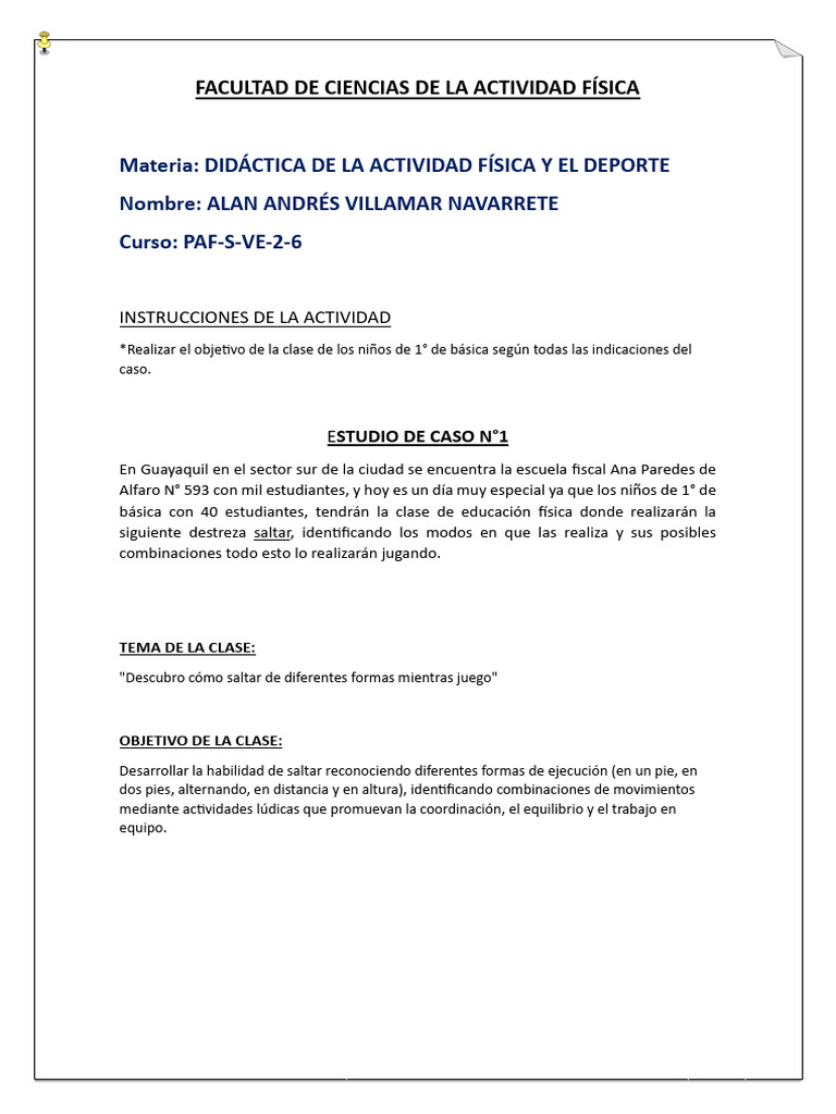 ESTUDIO DE CASO N° 1 | PDF