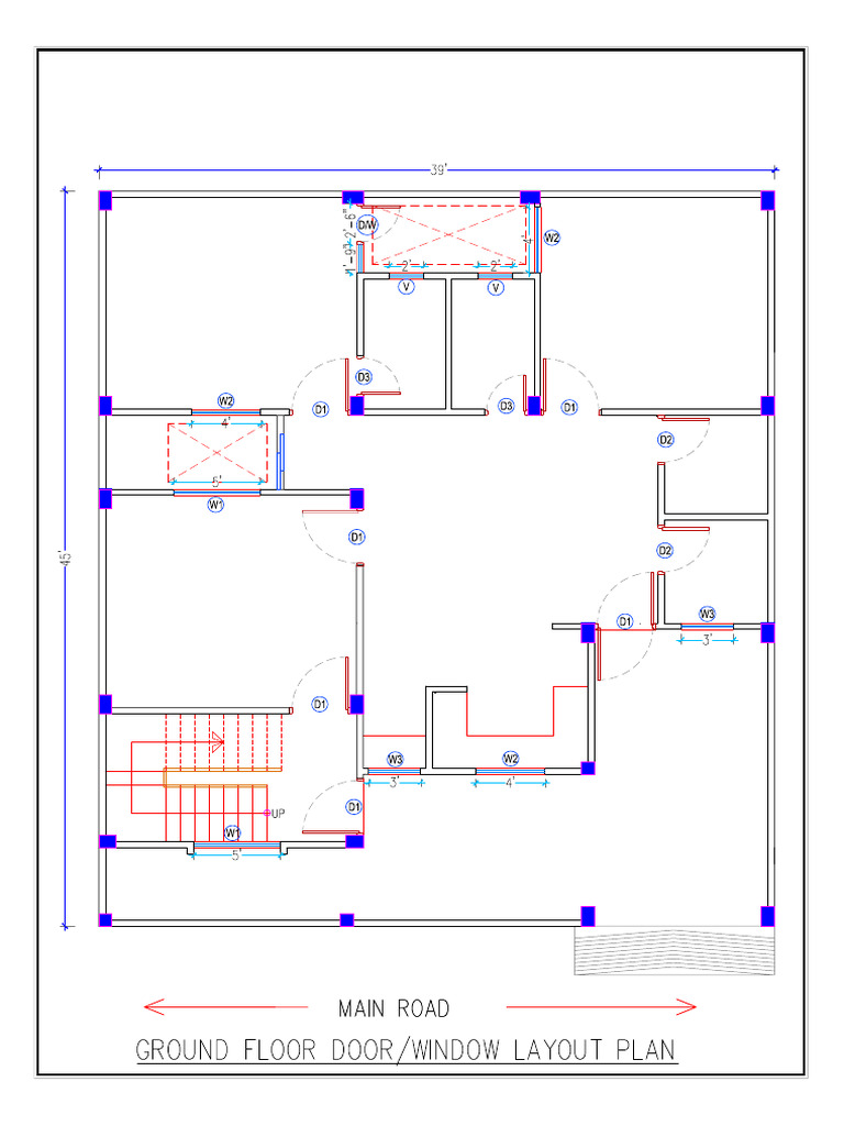 MR Anuj Mishra Ground Floor Plan Door Window Layout Location | PDF