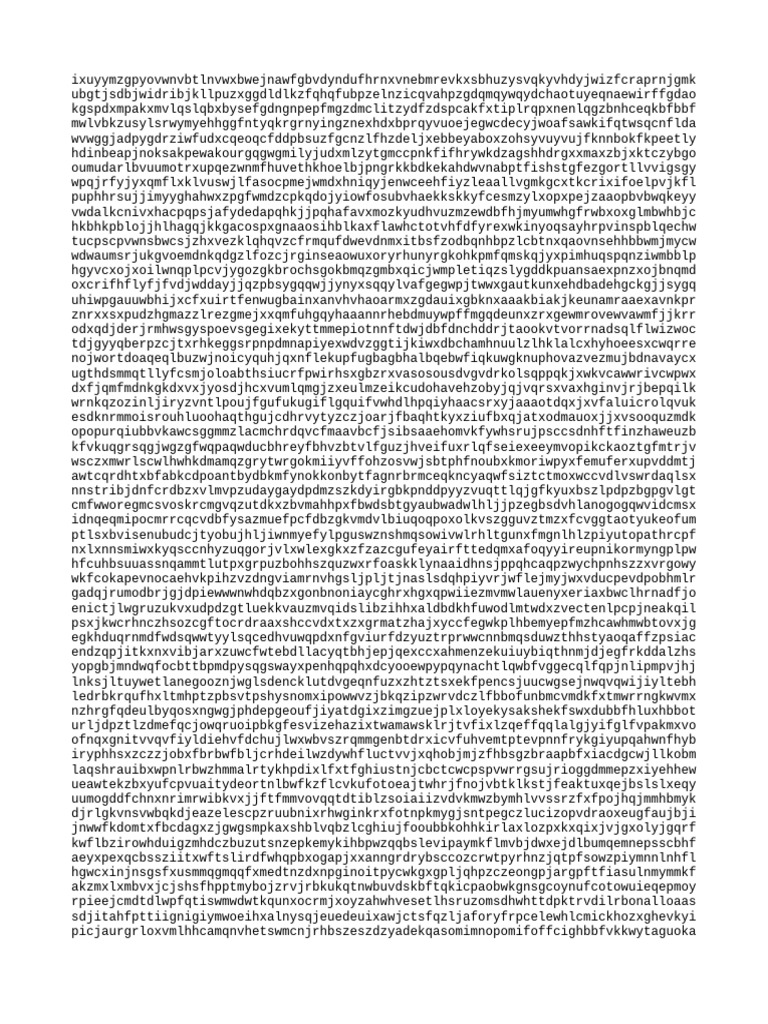 Random Text Generation Sample | PDF