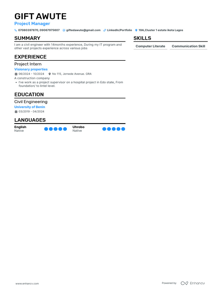 Gift Aw Ute Resume | PDF