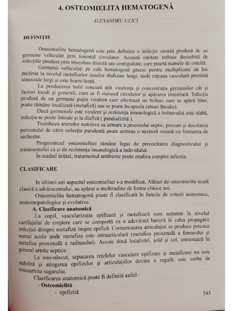 Curs 2 - Osteomielita | PDF