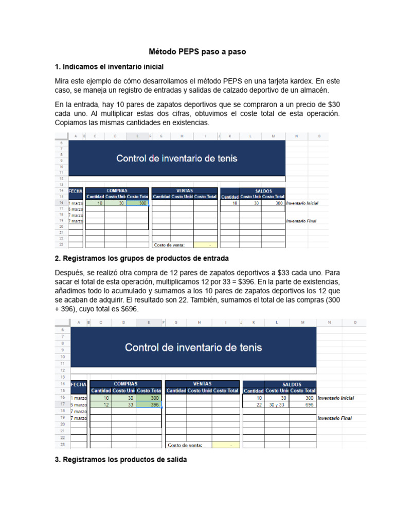 costos peps y ueps | PDF