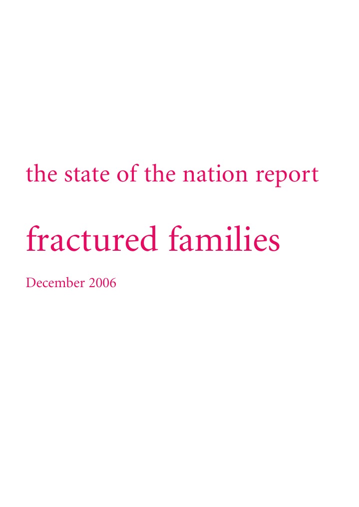 BB Family Breakdown | PDF | Single Parent | Cohabitation