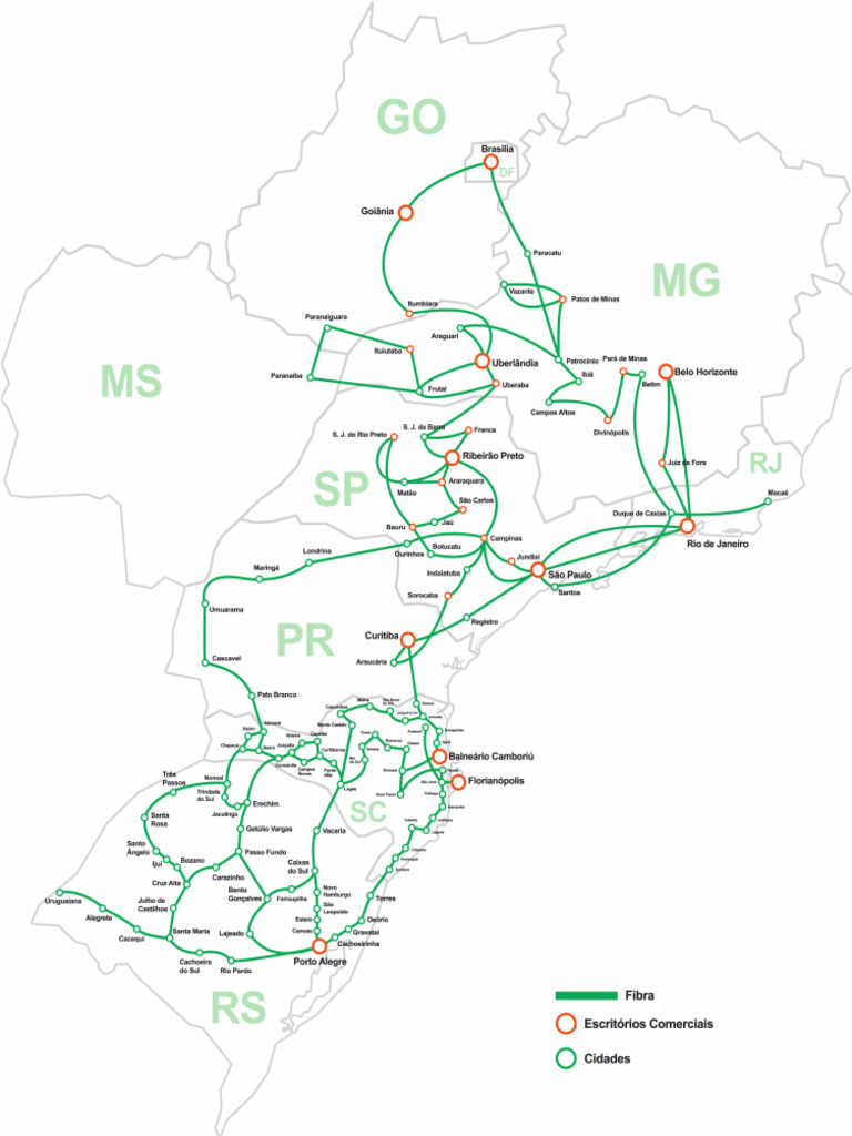 Mapa Redes Nacional Algar | PDF