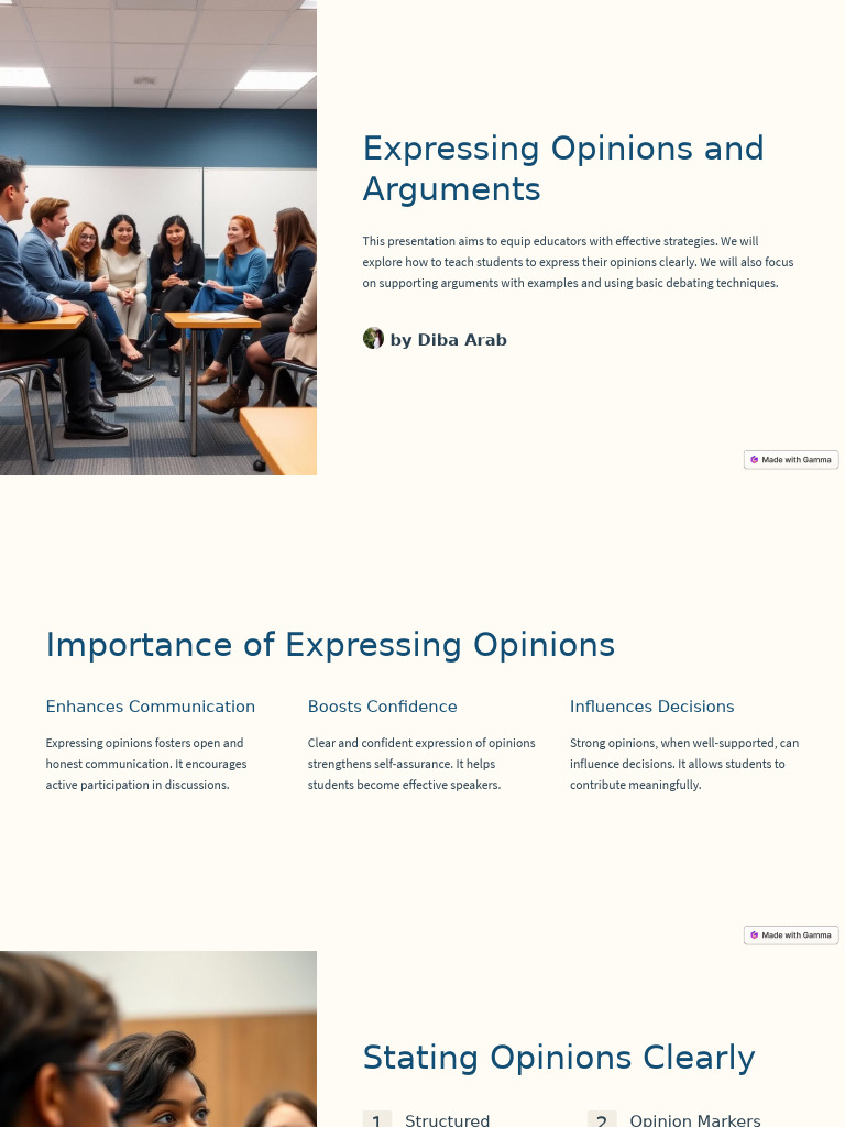 Expressing Opinions and Arguments 1 | PDF | Argument | Credibility
