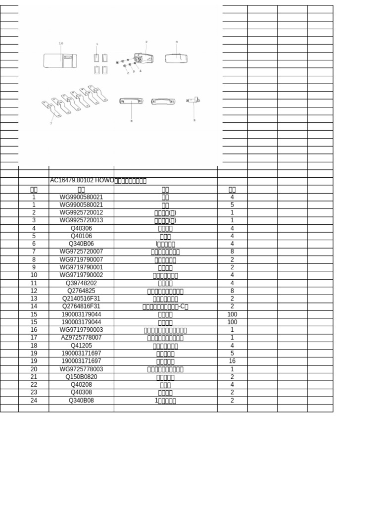 Howo (Con Numeros de Partes) | PDF