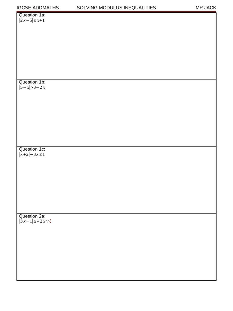 Modulus Inequalities | PDF