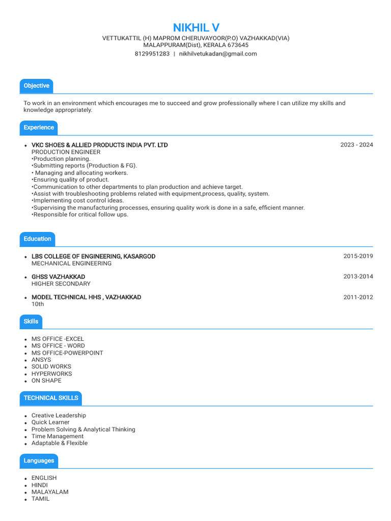Er Nikhil Resume | PDF