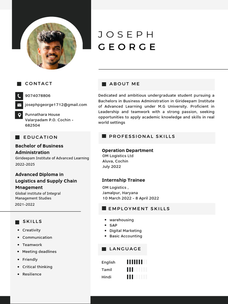 Joseph George Resume | PDF