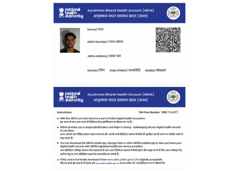 Ansh AbhaCard | PDF