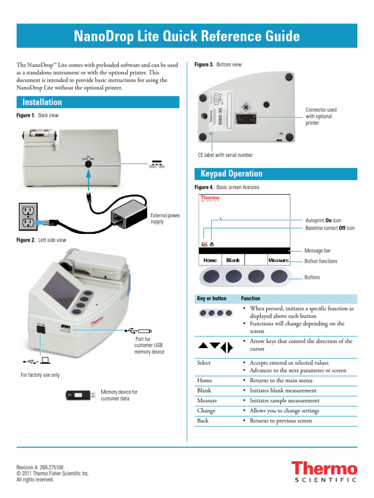 Nanodrop Lite | PDF | Computing